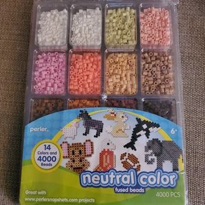 Perler | Toys | Perler Beads Neutral Colors Tray And Accessories Bundle ...